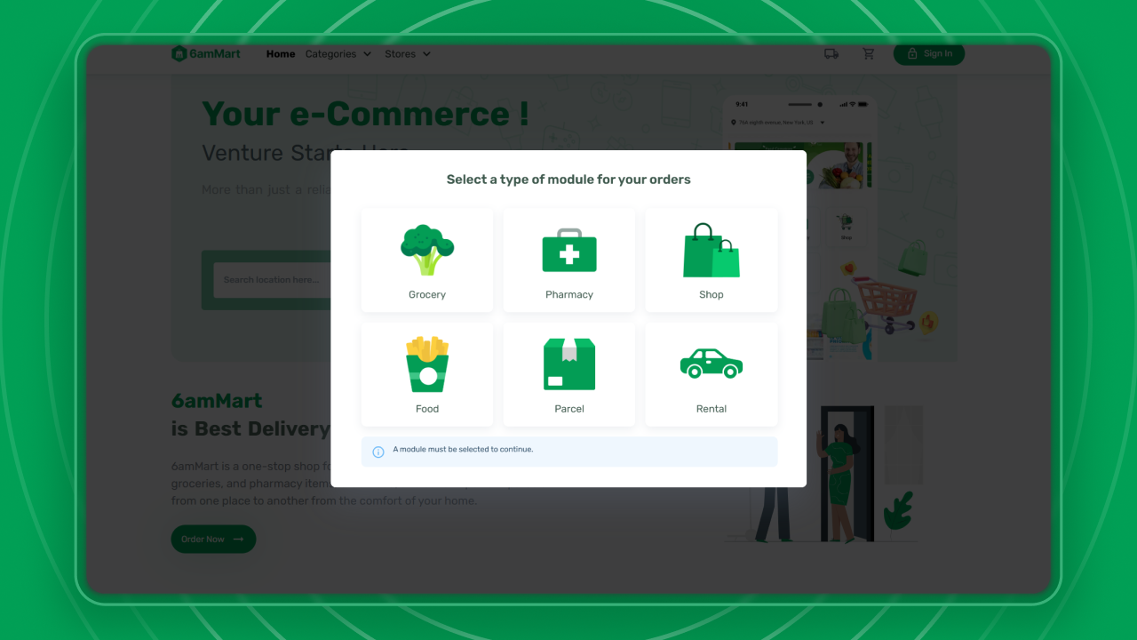 6amMart - React User Website by sixamtech | CodeCanyon